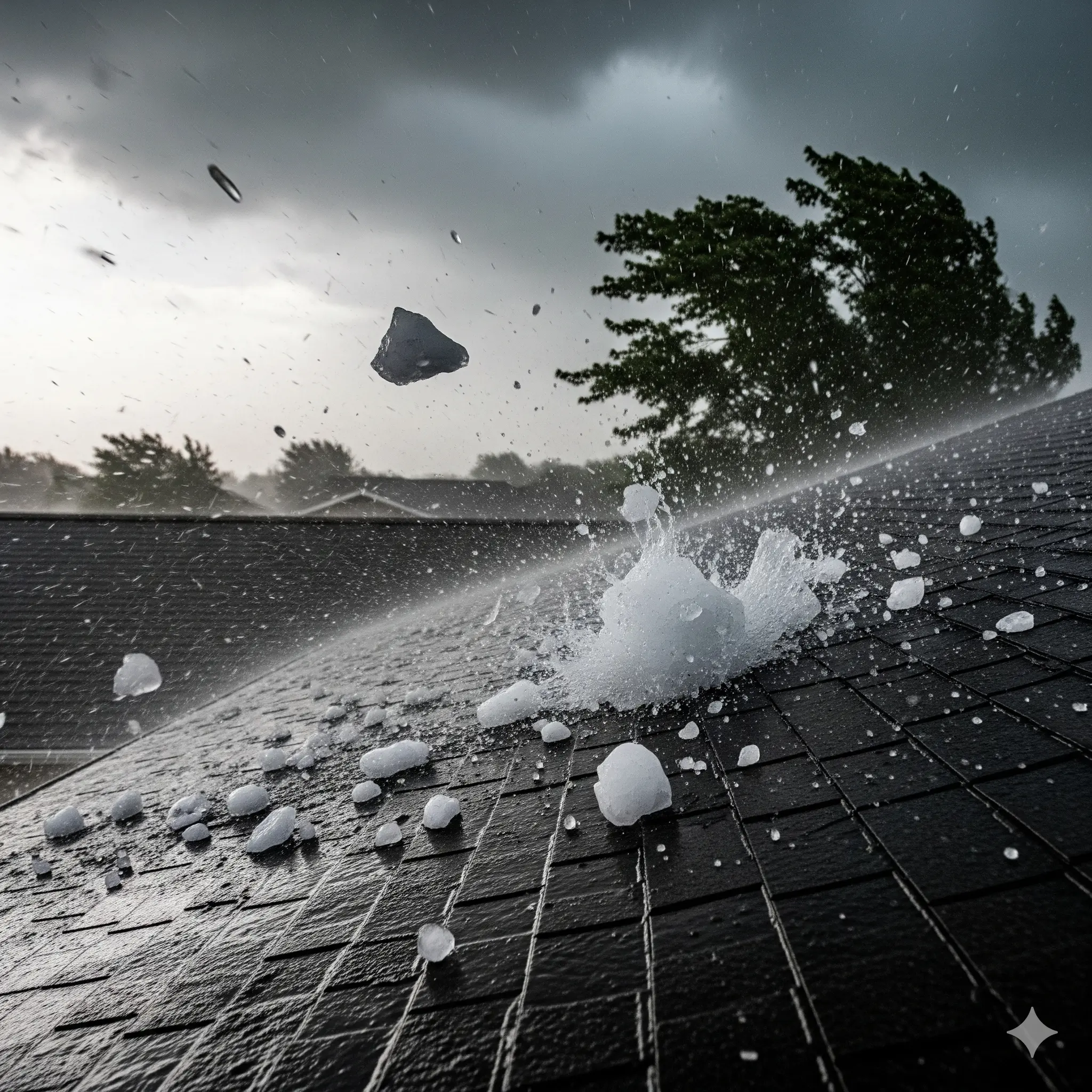Hail Damage on Commercial & Residential Roofs: When Is a Replacement ...